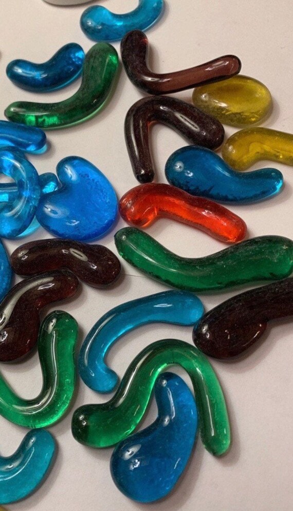 Glass Wiggles 1/2 Pound - Etsy