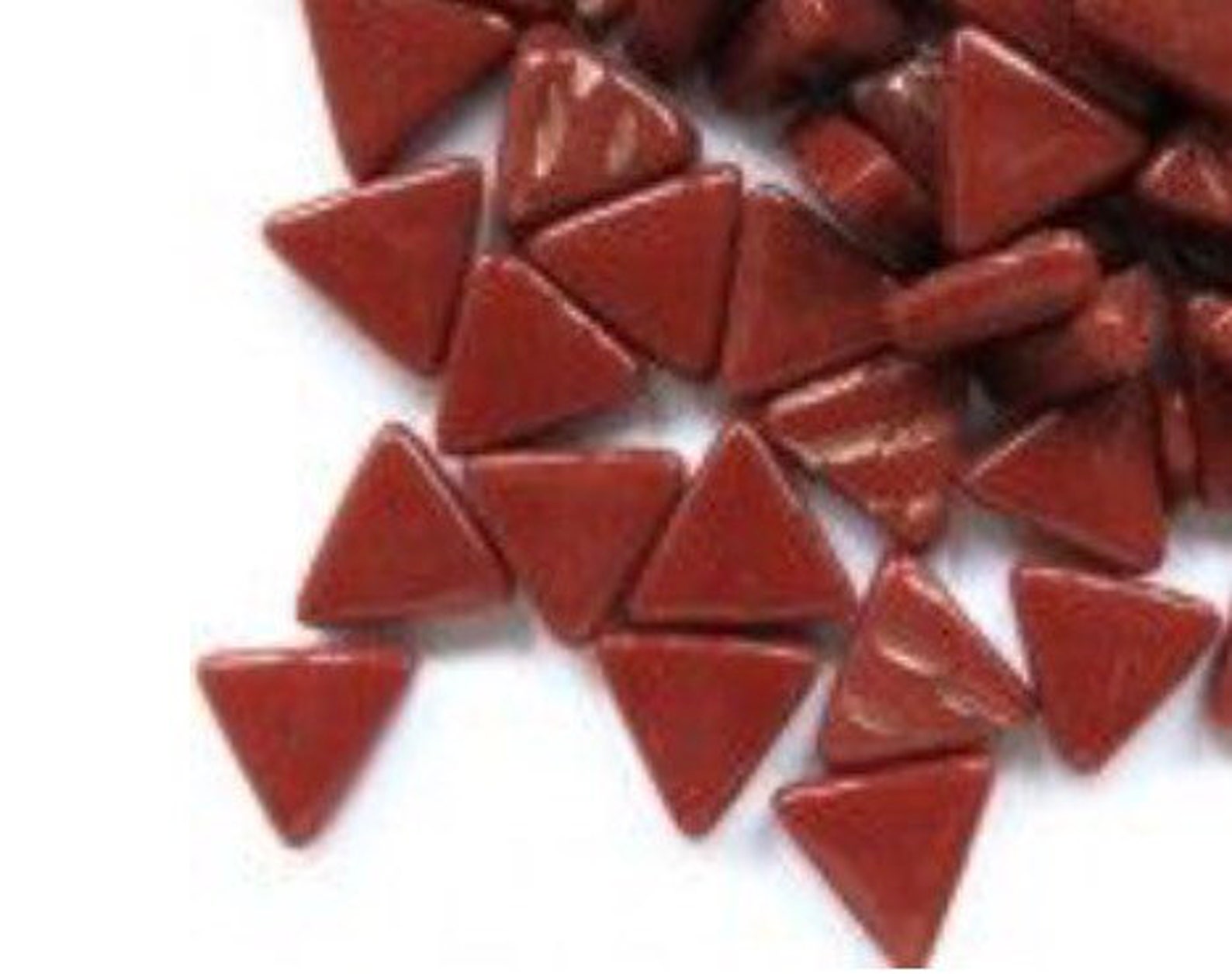 MINI 10mm Bordeaux Glass Triangles 50g (85pc)//glass Triangles//mosaic ...