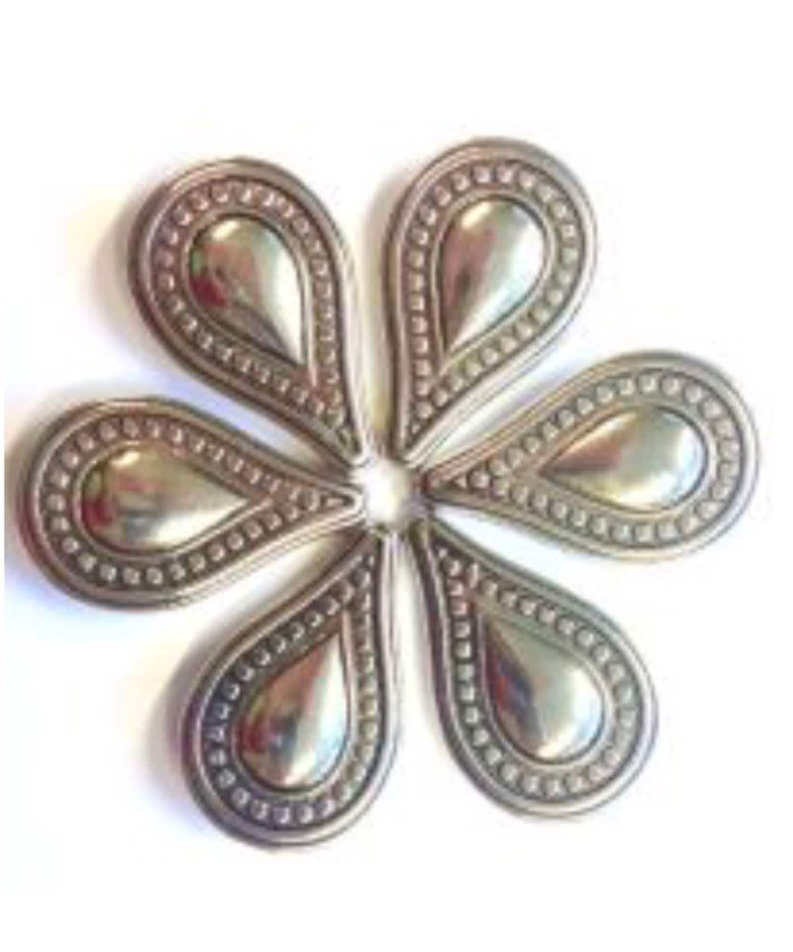 Mosaic Tiles/ Beads/ 25mm Small Silver Teardrop - Etsy