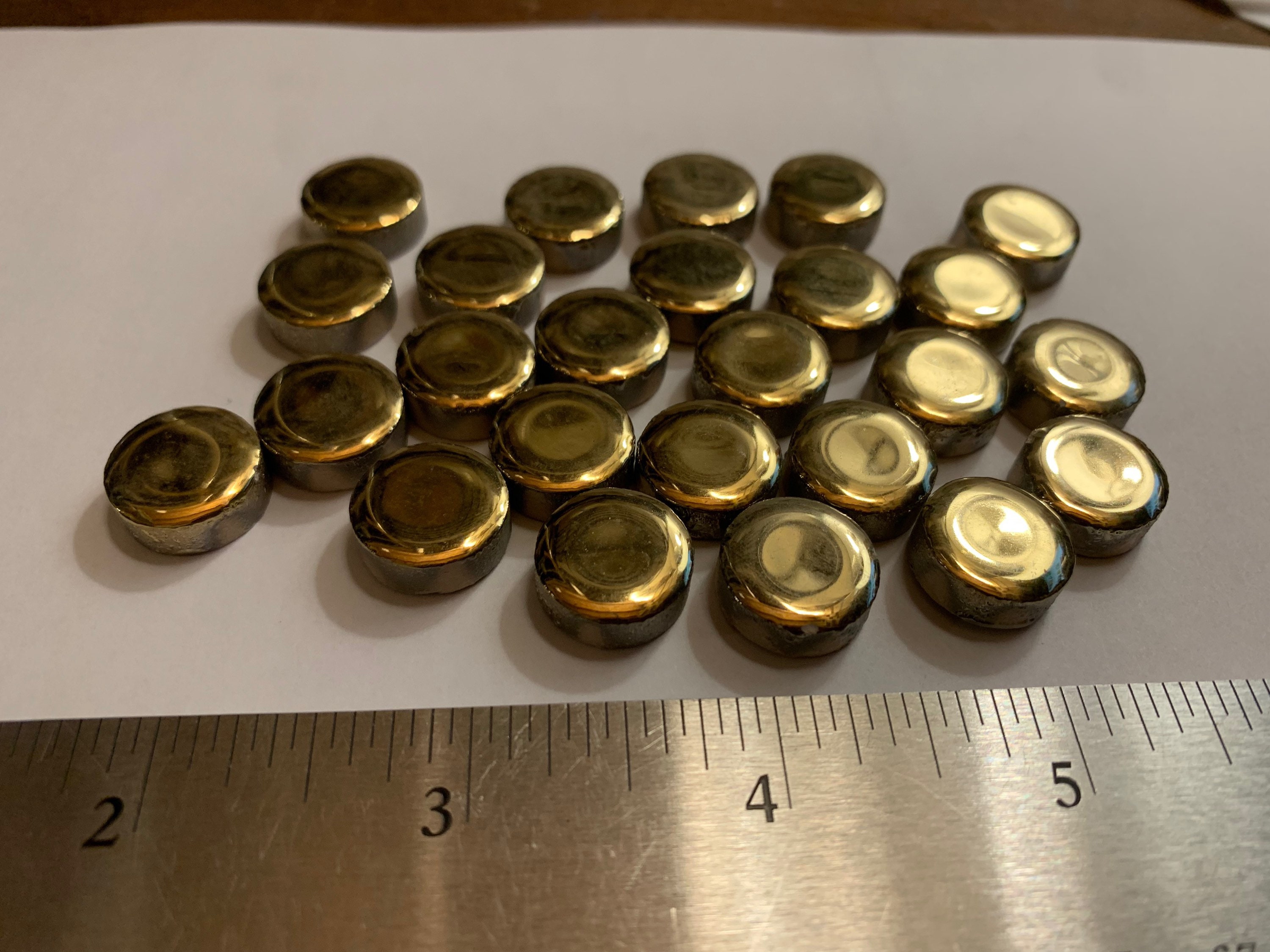 50g Gold Ceramic Circle Mix (+/-25pieces)//ceramic Disks//mosaic Tiles ...