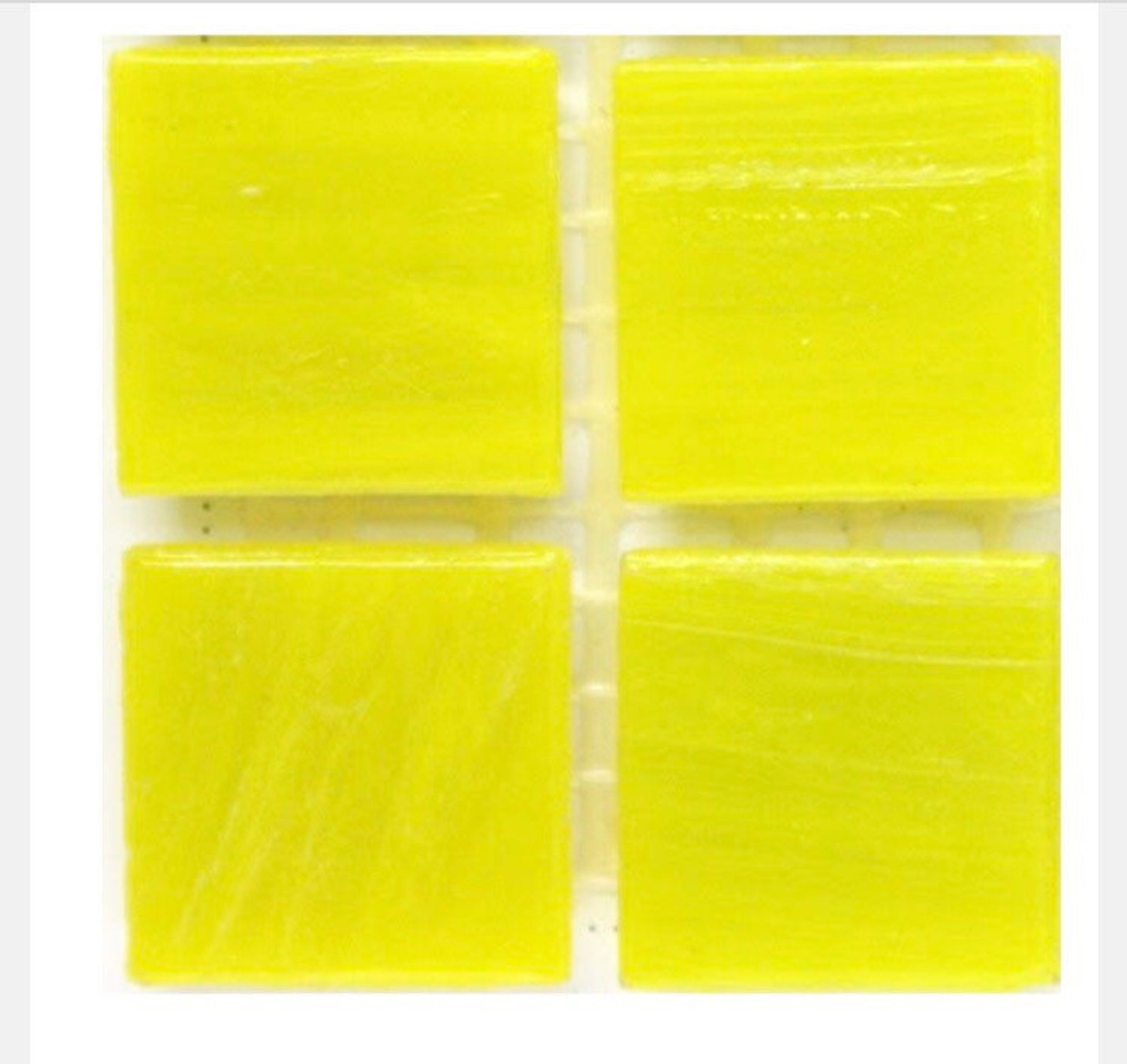 3/4 Zesty Yellow Mosaic Glass Tile 25 // Mosaic Tiles | Etsy