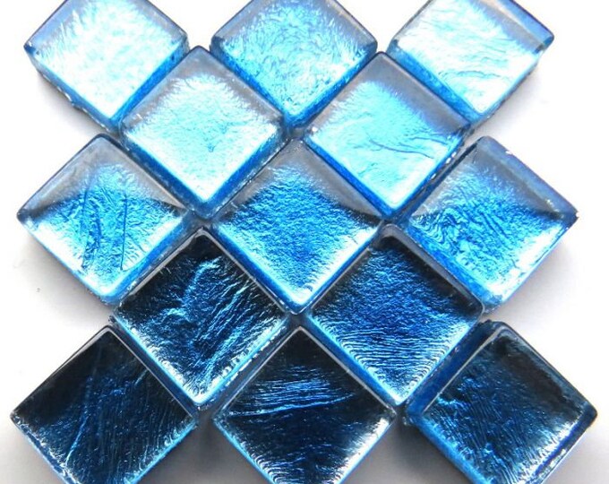Mosaic Tiles/10mm Mini Turquoise Foil Backed Mosaic Tiles 3/8"(50pc ...