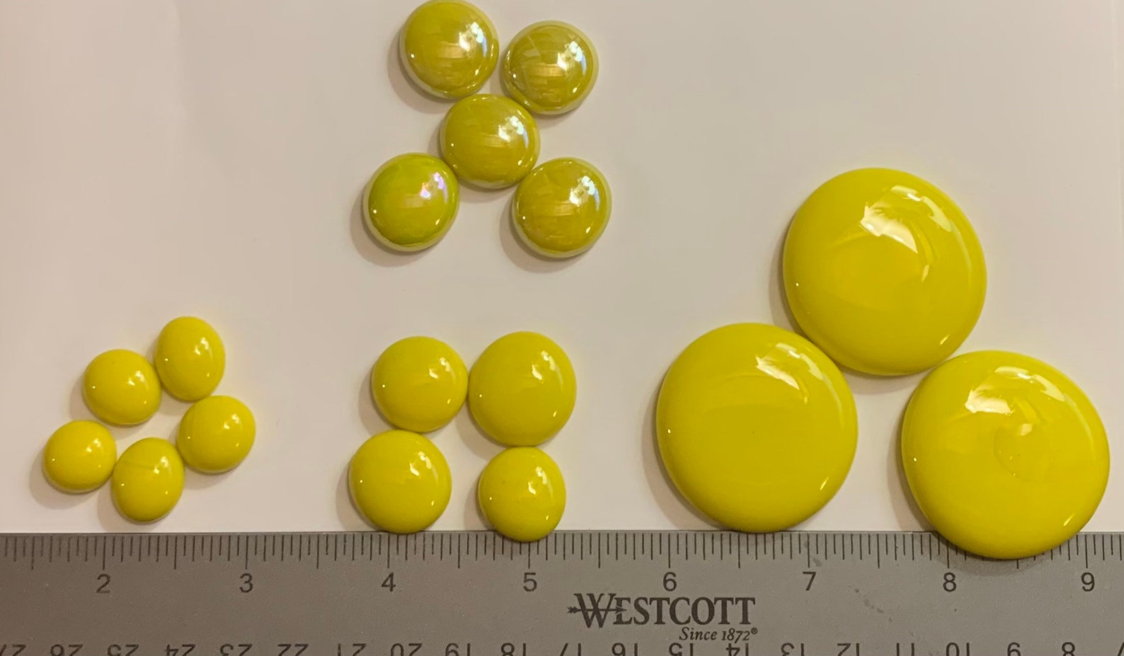 Mosaic Tiles/bright Yellow Opaque Glass Gems Small, Medium, or Large ...