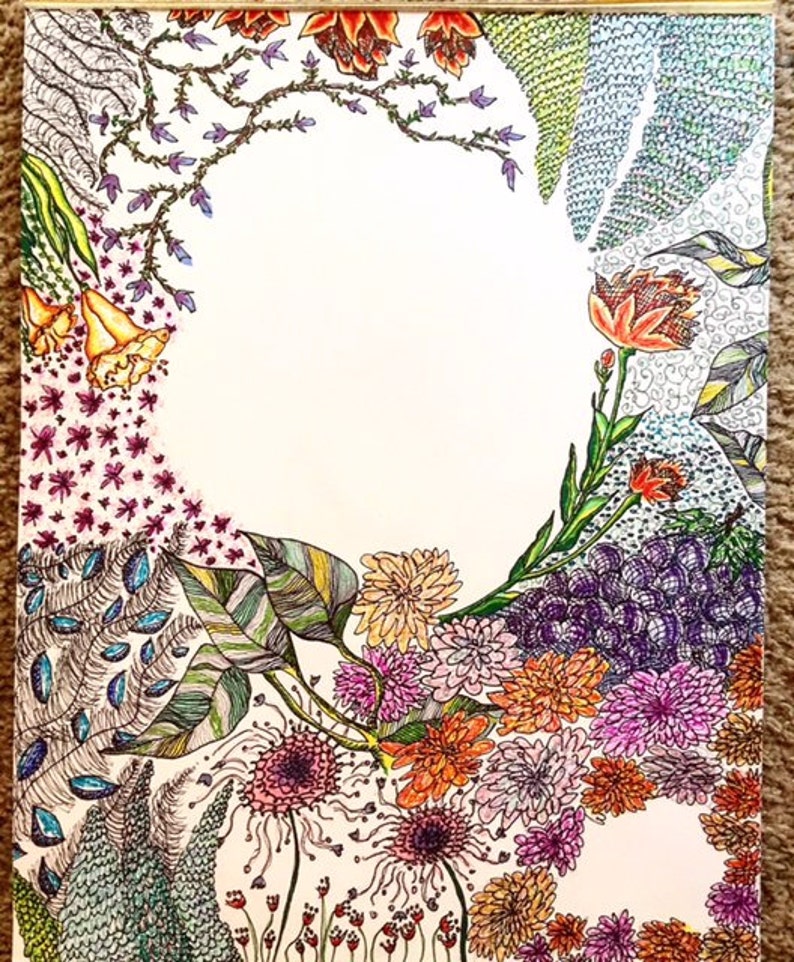 Instant Download Coloring Page Custom Poster DIY at Home - Etsy