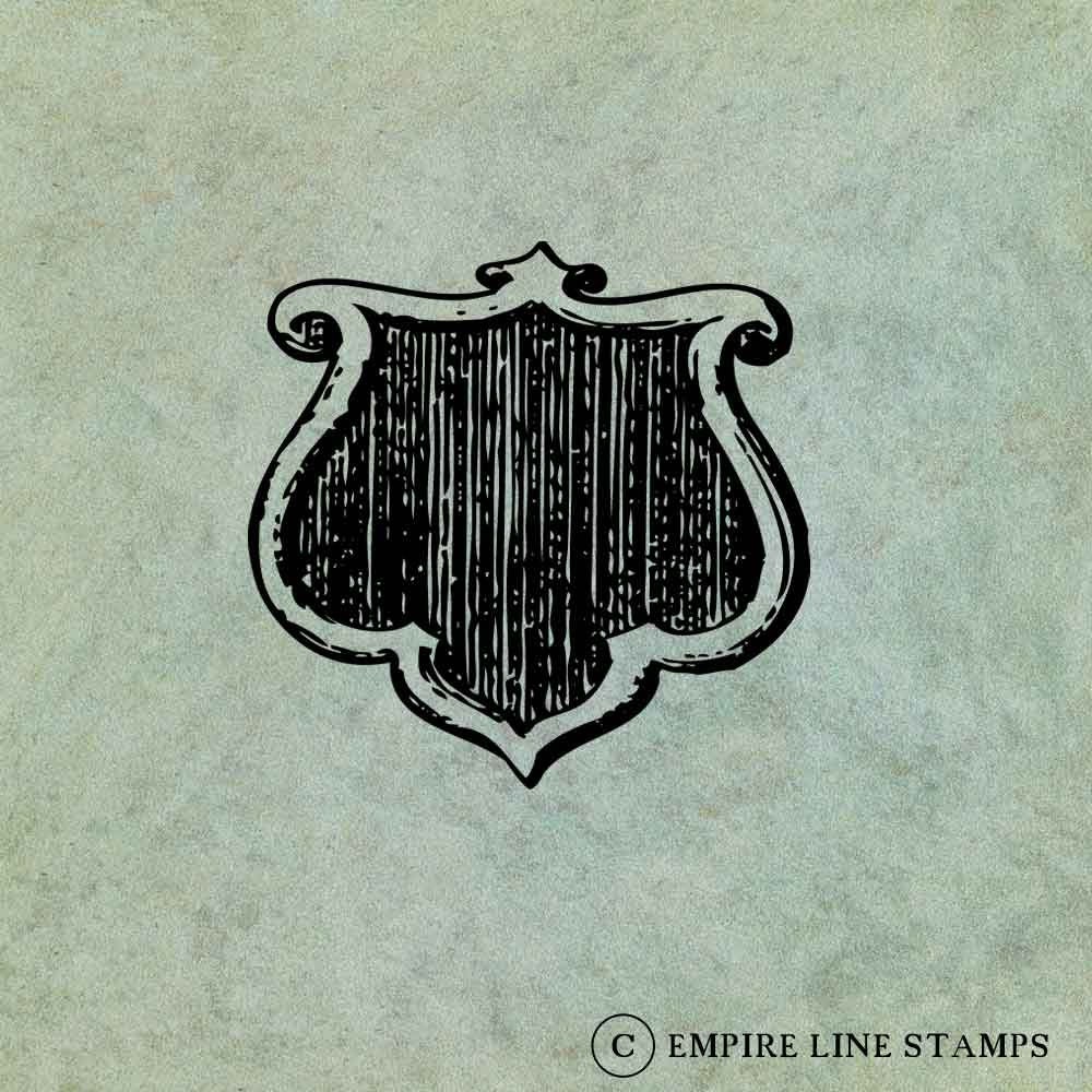 Shield Antique Style Clear Stamp - Etsy