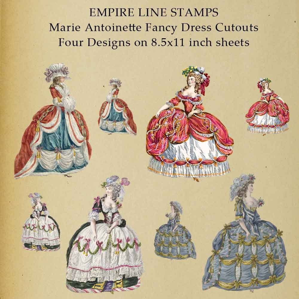 Marie Antoinette 18th Century Paper Doll Cutout - Digital Download ...