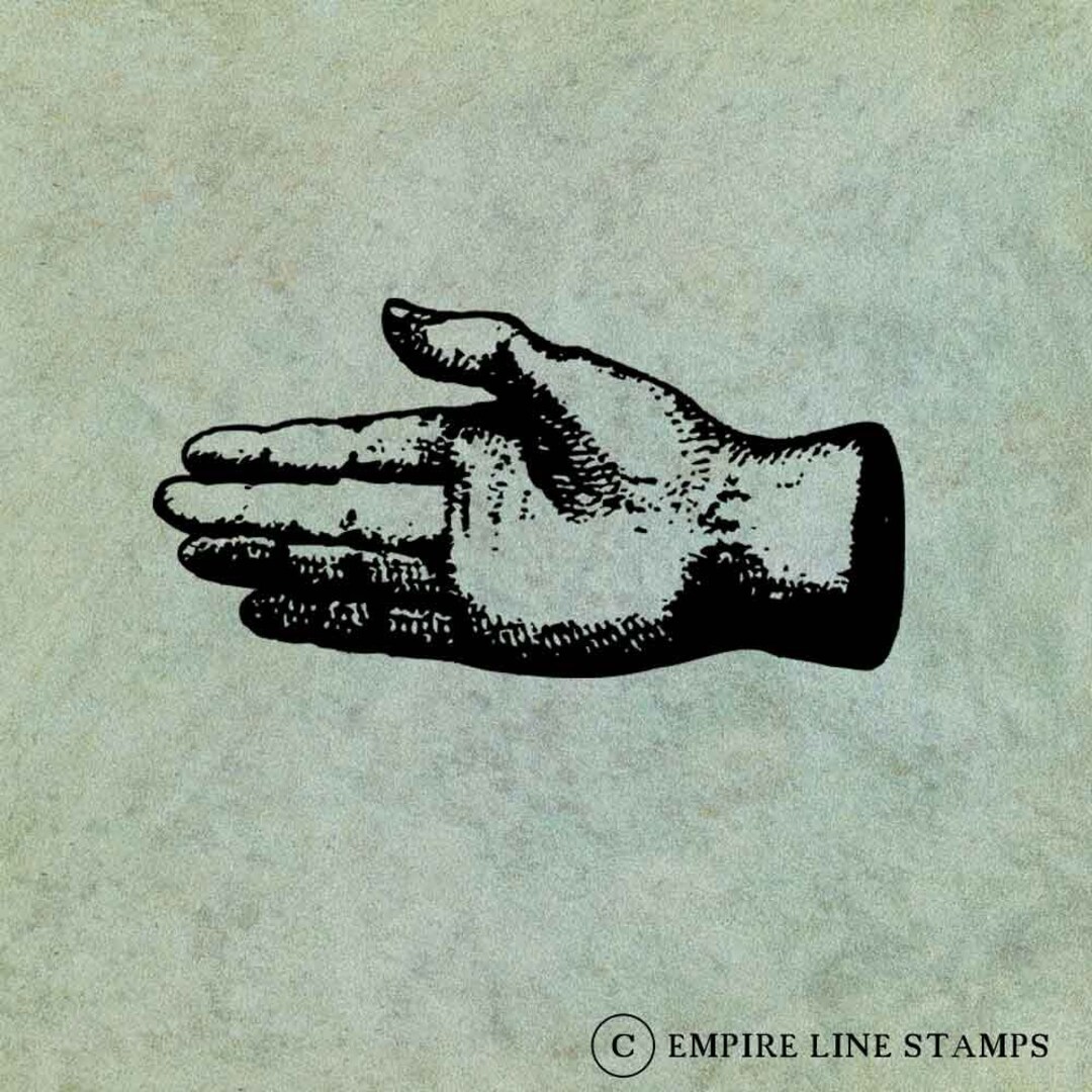 Hand Outstretched - Antique Style Clear Stamp 2/9 - Etsy