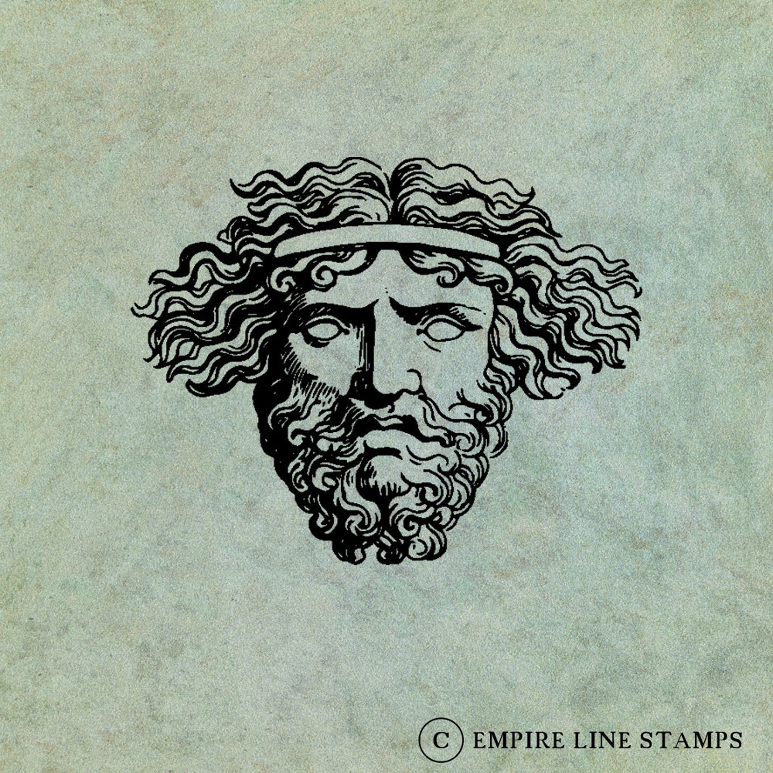 Neoclassical Style Fierce Greek God Head LARGE Antique Style - Etsy