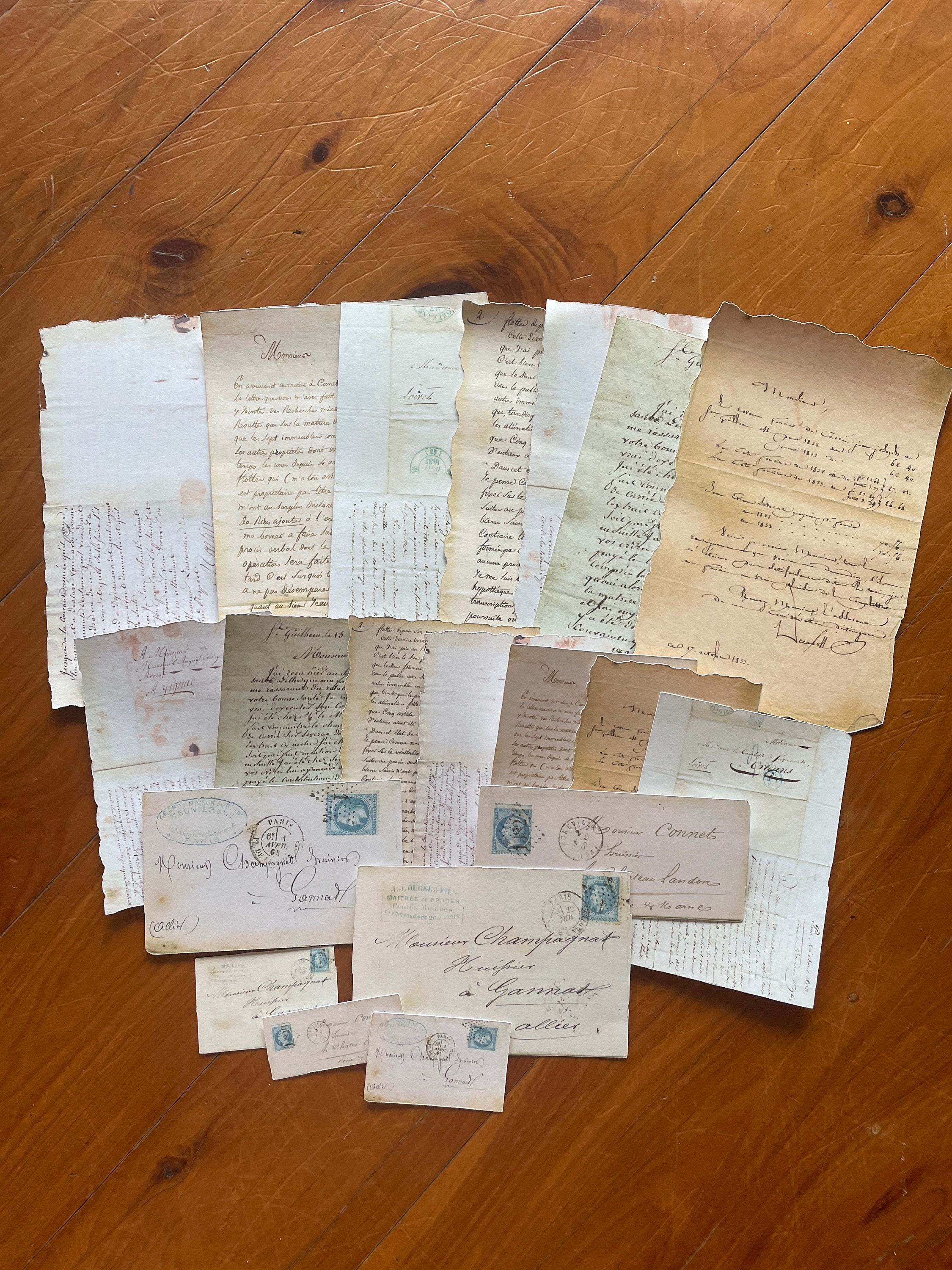 Early 19th Century French Empire Era Postage Ephemera Letters - Etsy