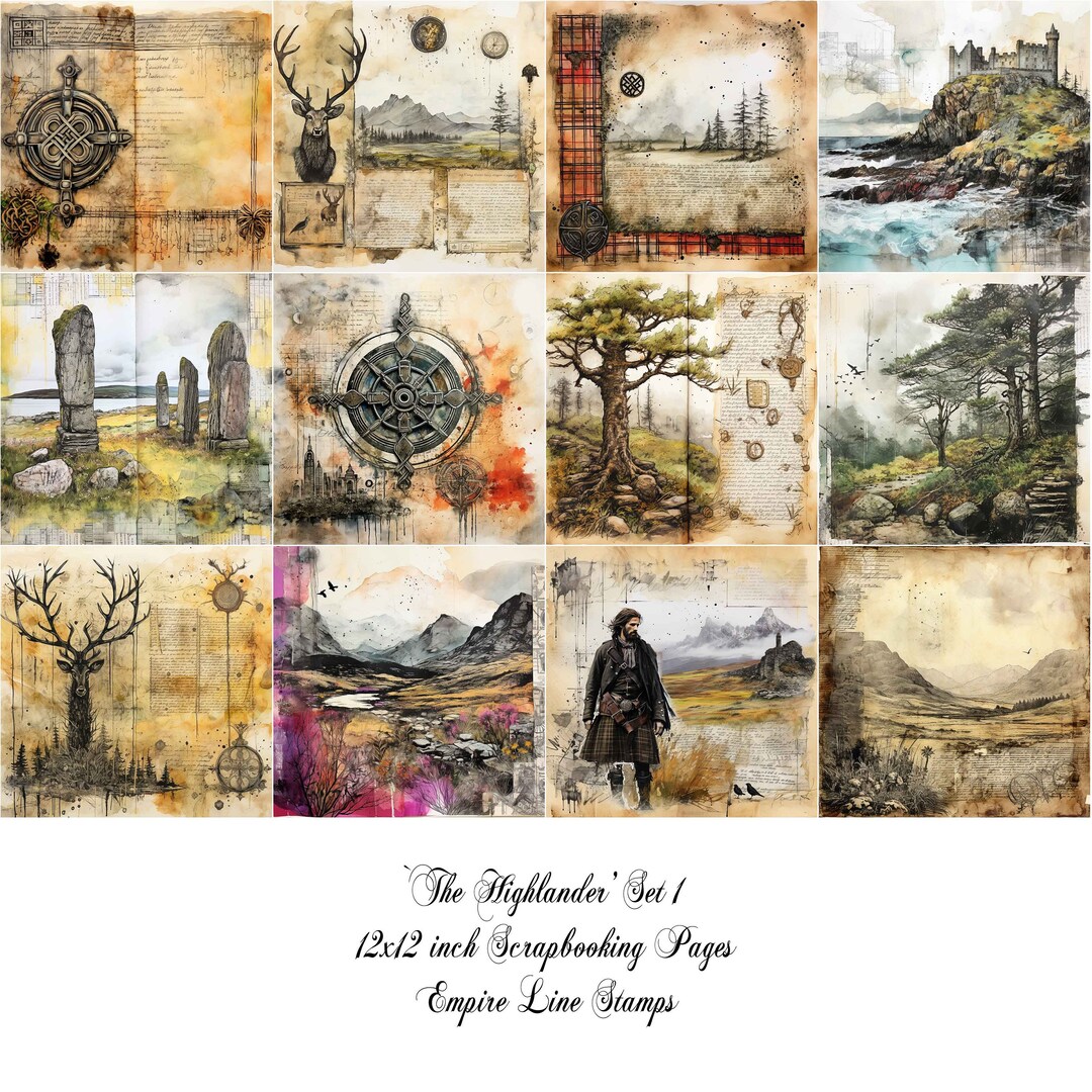 The Highlander 12x12 Inch Full Size Papers Downloadable - Etsy