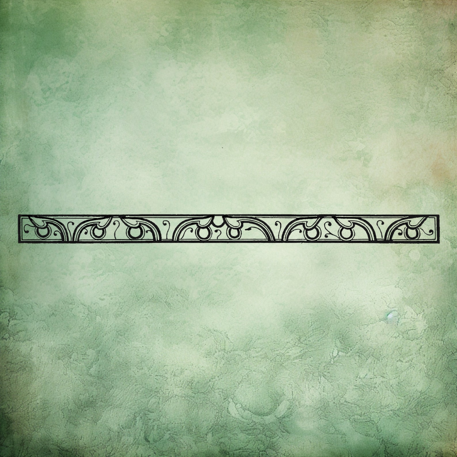 Medieval Illuminated Manuscript Horizontal Stamp Patterns - Antique ...