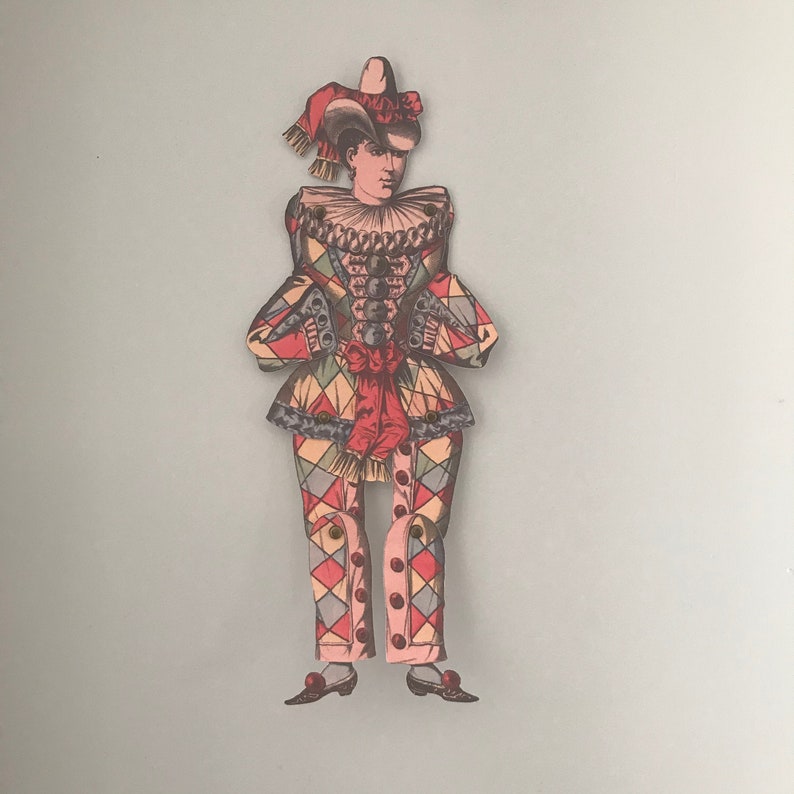 DIGITAL DOWNLOAD 19th Century French Paper Puppet Jumping Jack Jill ...