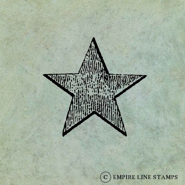 Star Rubber Stamp - Etsy UK