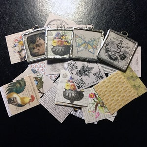 Macarbe Mystical Edgy Symbols in 1.5 Inch Square Artworks for Pendants ...