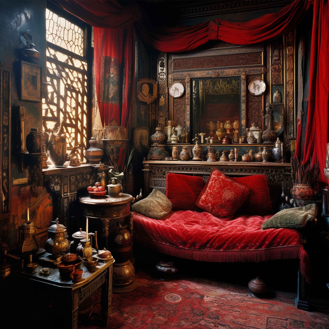 Download Printable Wall Art Unique Art Home Decor - the Opium Den 1 - Etsy