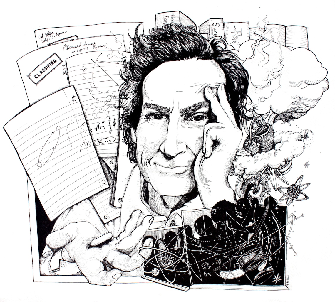 Richard Feynman Art Print | Etsy