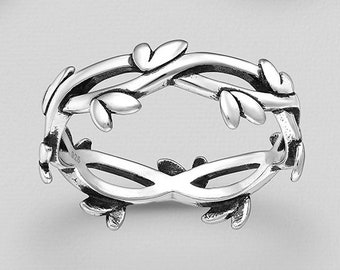 Silver Infinity Ring - Etsy