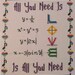 Love is All You Need Math Equations Cross Stitch **pattern Download ...