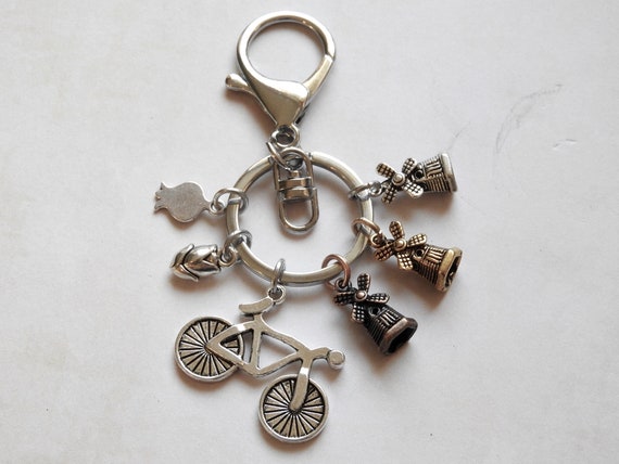 Typical Dutch Keychain With 2 Charms Holland Collection - Etsy