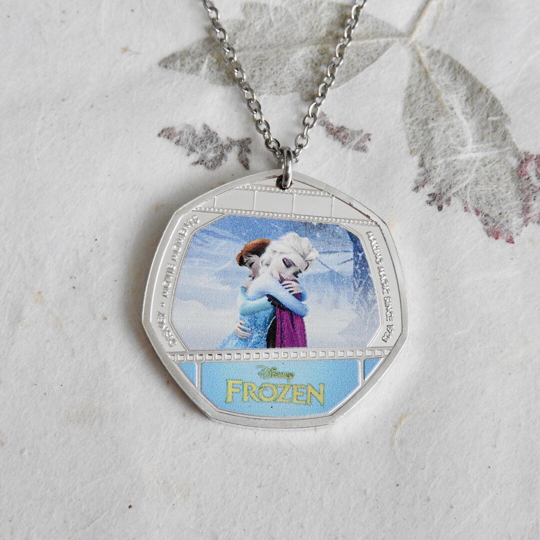 Frozen | Anna and Elsa Coin Necklace/keychain|6 Different Designs ...