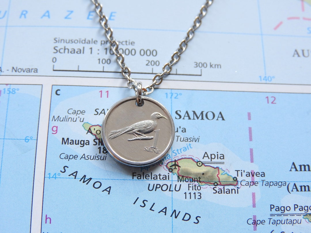 Mao Honeyeater Gymnomyza Samoensis Samoa Coin Necklace/keychain Bird ...