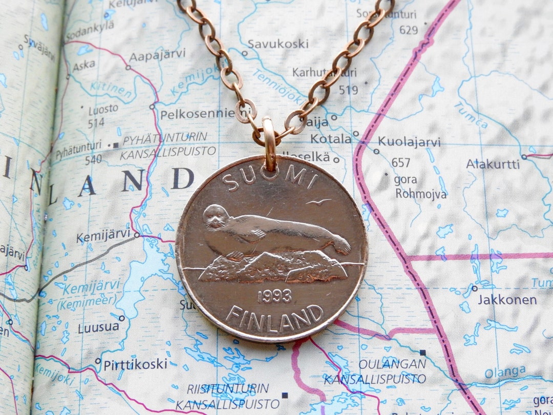 Finland Coin Necklace/keychain - 8 Different Designs - Genuine Coins ...
