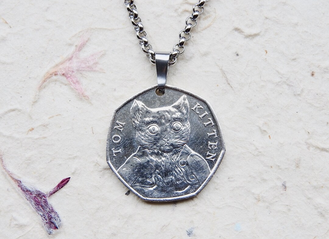 Genuine Tom Kitten Coin Necklace/keychain From the Writer Beatrix ...
