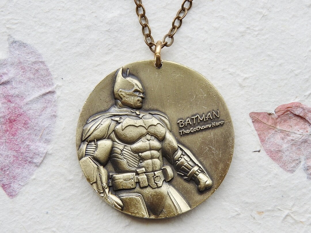 Batman / the Joker Coin Token Necklace Limited Edition - Etsy