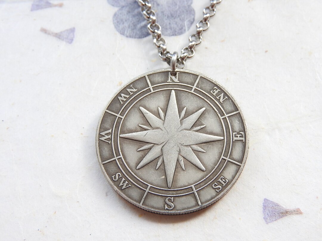 Compass Coin Token Necklace/keychain - Limited Edition - Compass ...