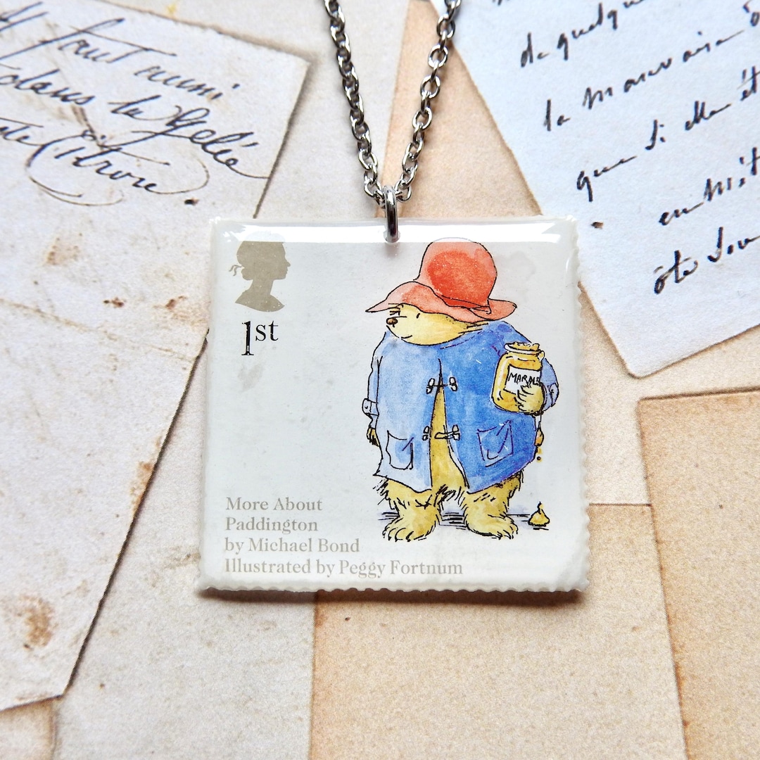 Paddington Bear | Great Britain | Stamp Necklace/keychain | Michael ...