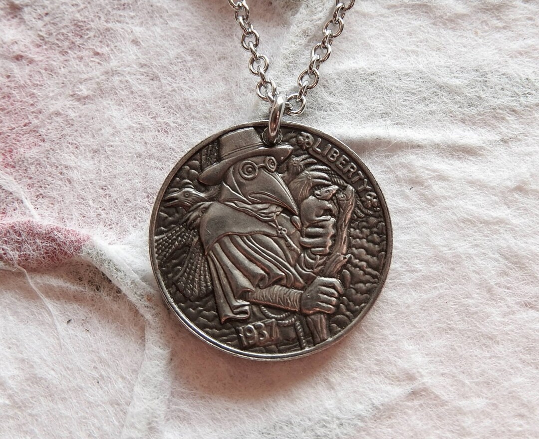 Plague Doctor Coin Token Necklace/keychain Limited Edition Doctor ...