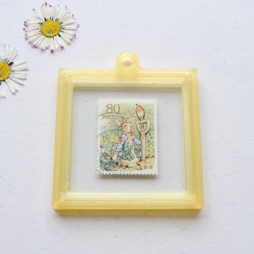 Peter Rabbit Framed Stamp in 3D Printed Mini Frame Postage Stamp ...