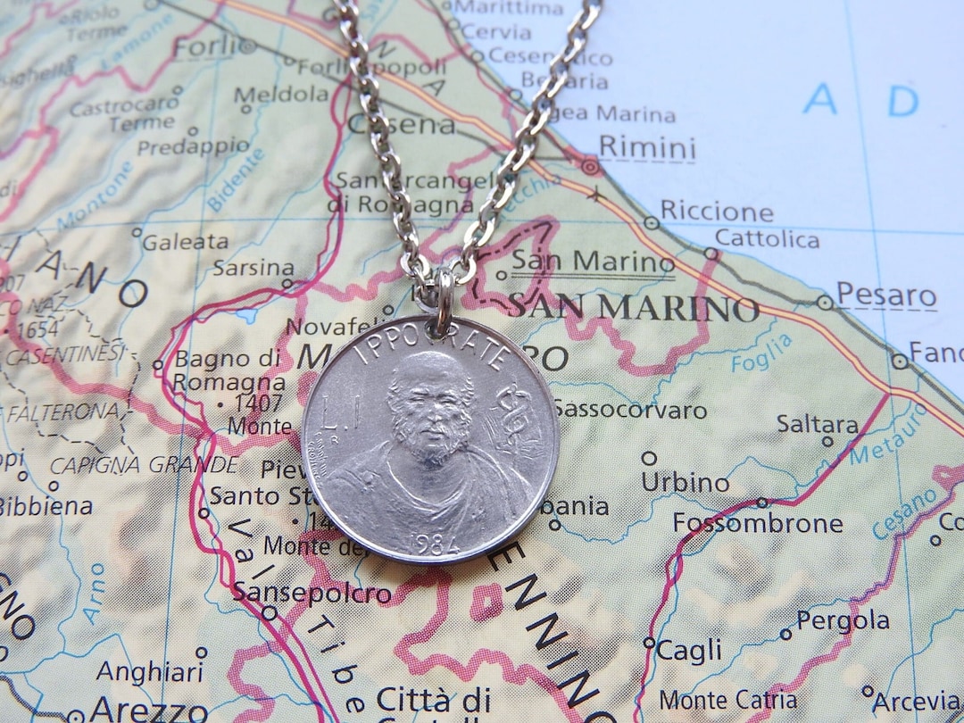 Hippocrates / San Marino Coin Necklace/keychain | Science of Mankind ...