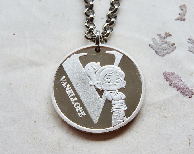 V is for Vanellope | Wreck-it Ralph Disney Silver Alphabet Coin ...