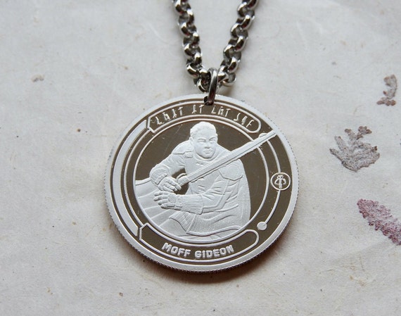 Moff Gideon the Mandalorian Silver Coin Token Necklace - Etsy
