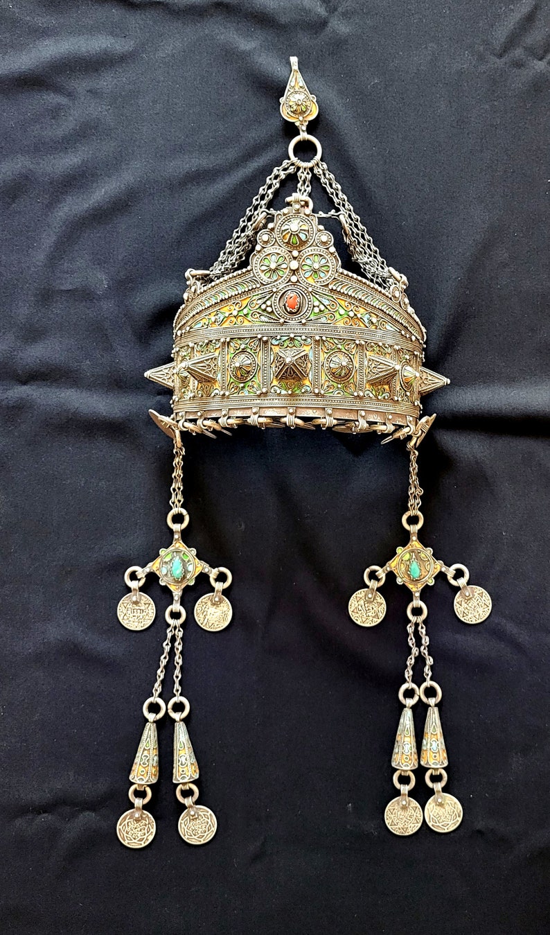 Rich and Exceptional Berber Ceremonial Crown in Silver – Email – Coral ...