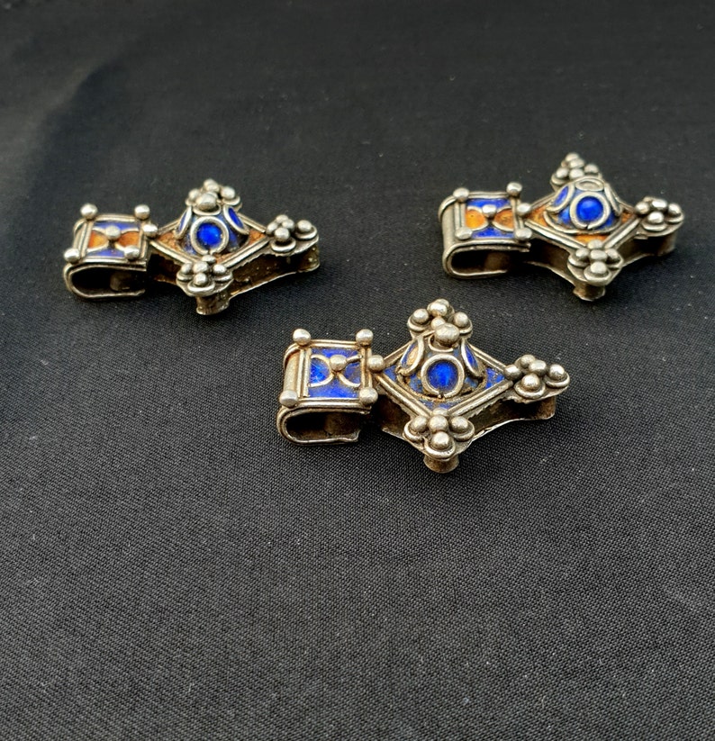 Morocco 3 Cross boghdad in Silver and Enameled | Etsy