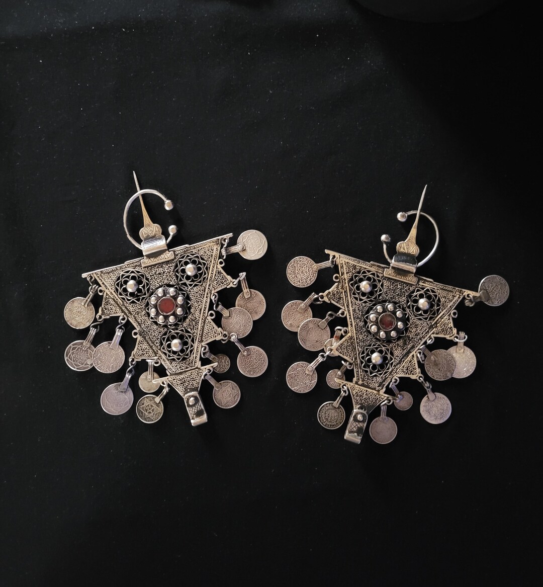 Rare and Antique Pair of Moroccan FIBULES Called "worm Fibulae ...