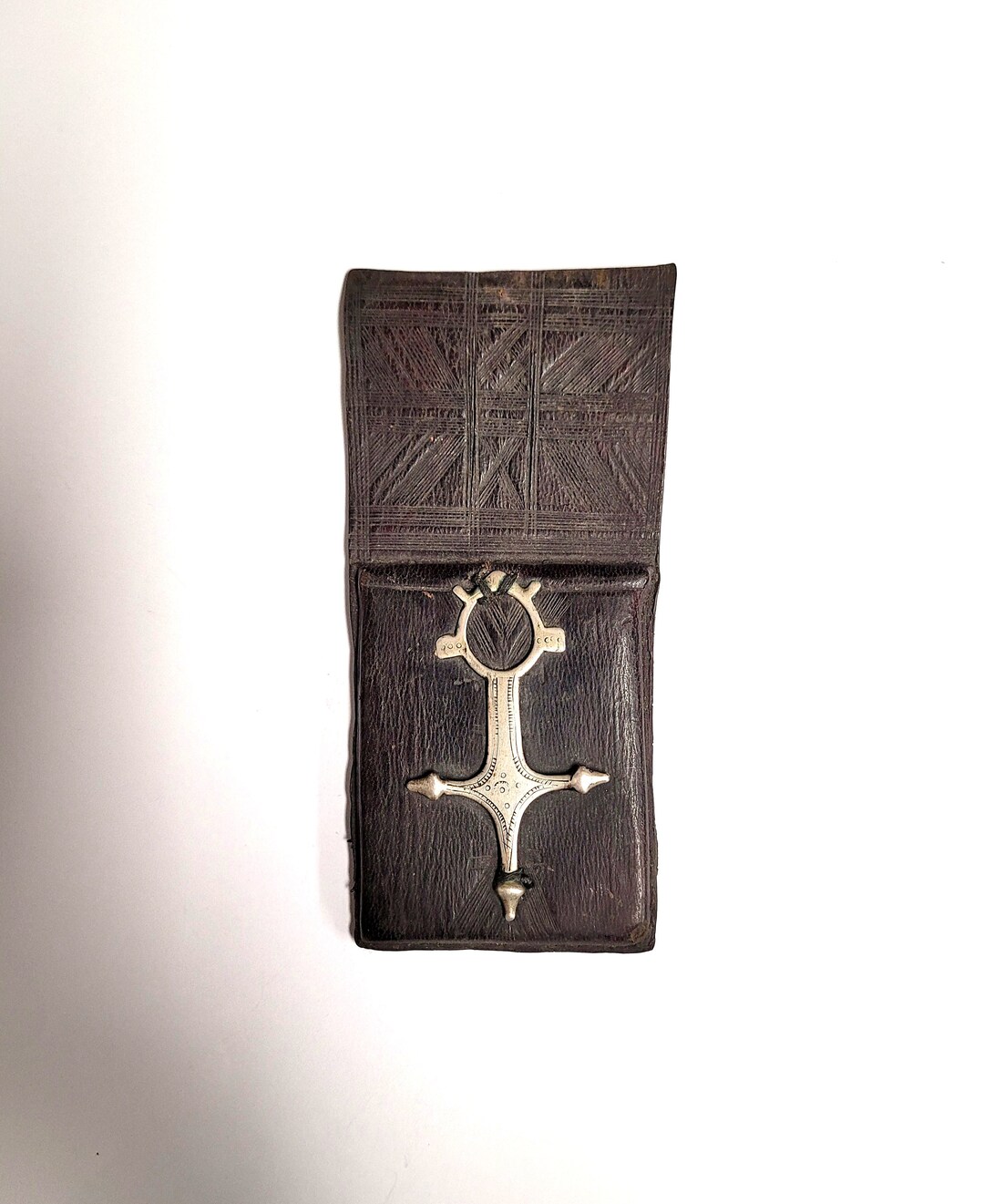 Ancient Tuareg Talisman Cross Amulet Agadez in Silver Leather Niger - Etsy