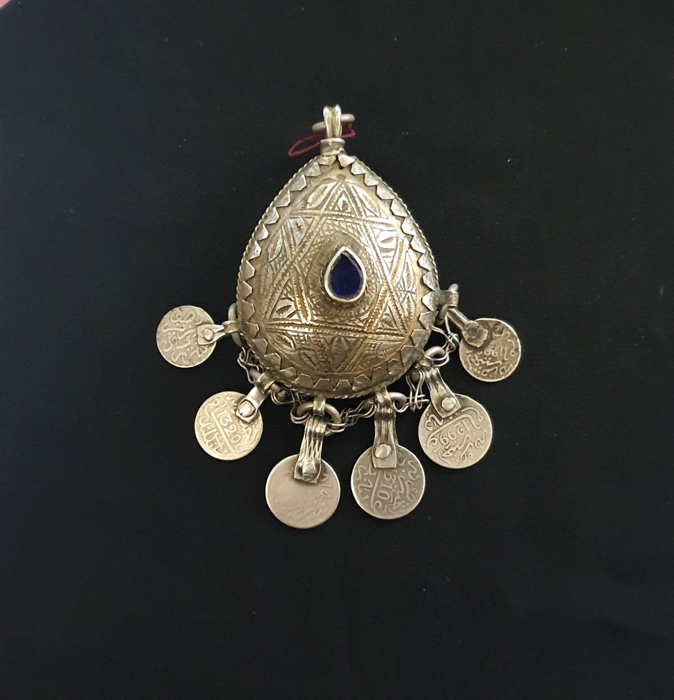Morocco - Silver Pendant With Antique Coins in Pendants - "bermil ...