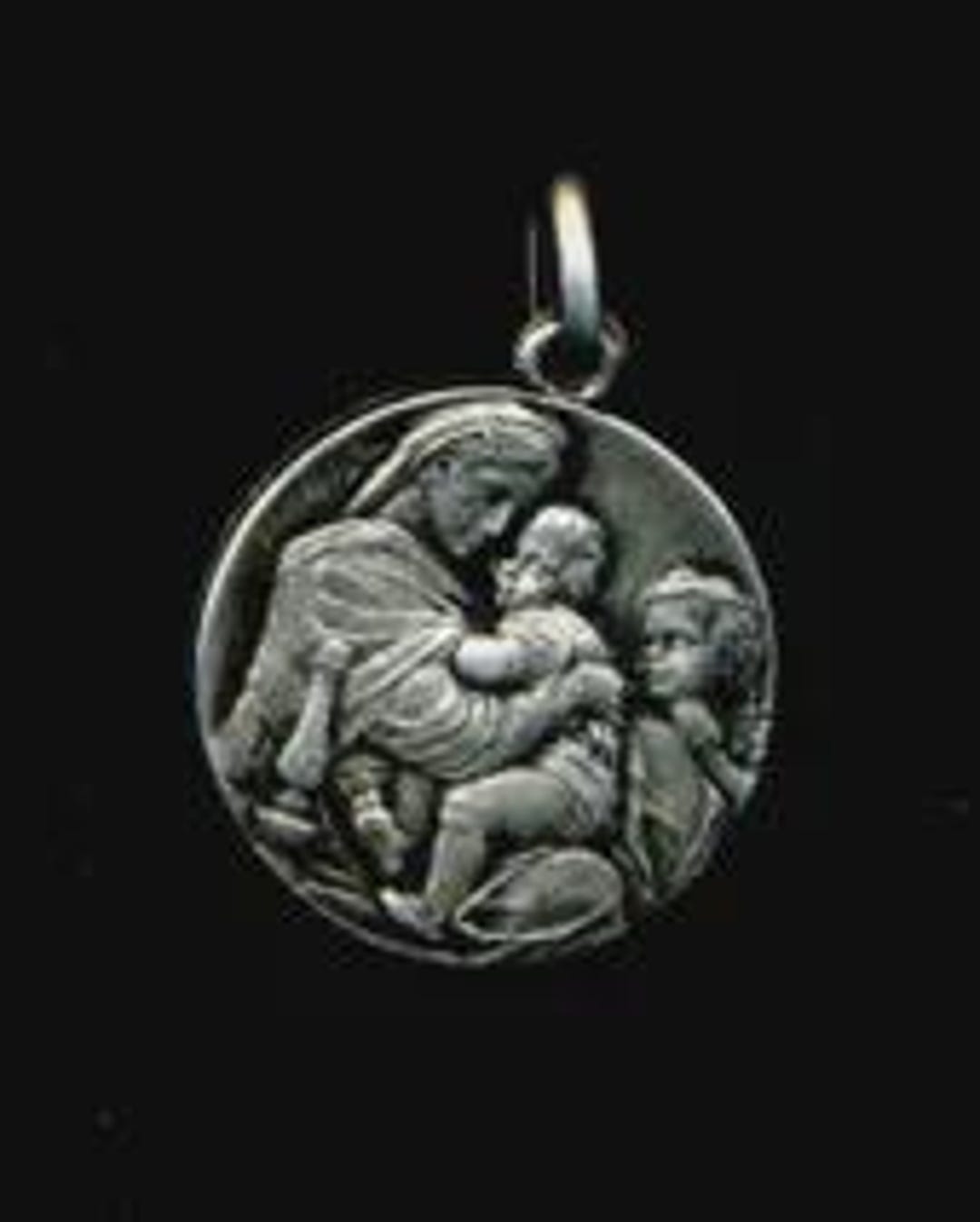 Virgin of the Chair by Raphael, Silver Medal - Etsy