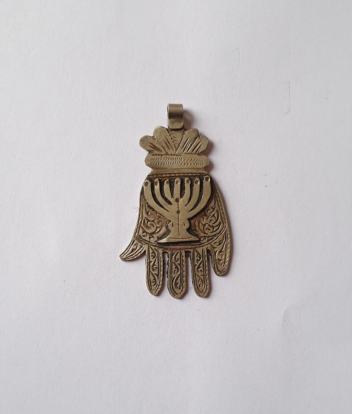 Morocco - Hand of Fatima in Molded Silver "khamsa - Khomissa - Hamsa ...