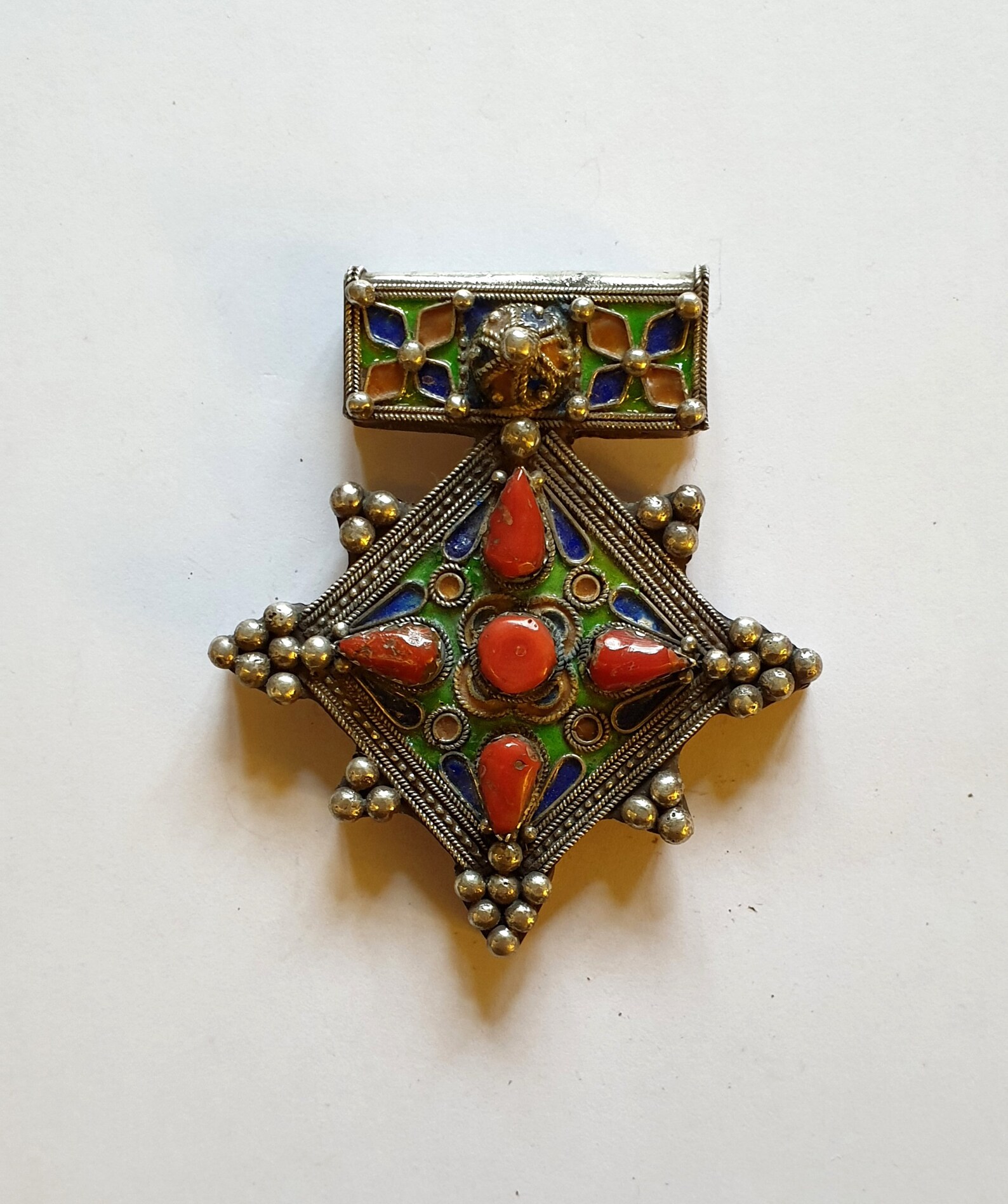 Morocco - Mauritania - Rare Large Cross "boghdad" in Solid Silver ...