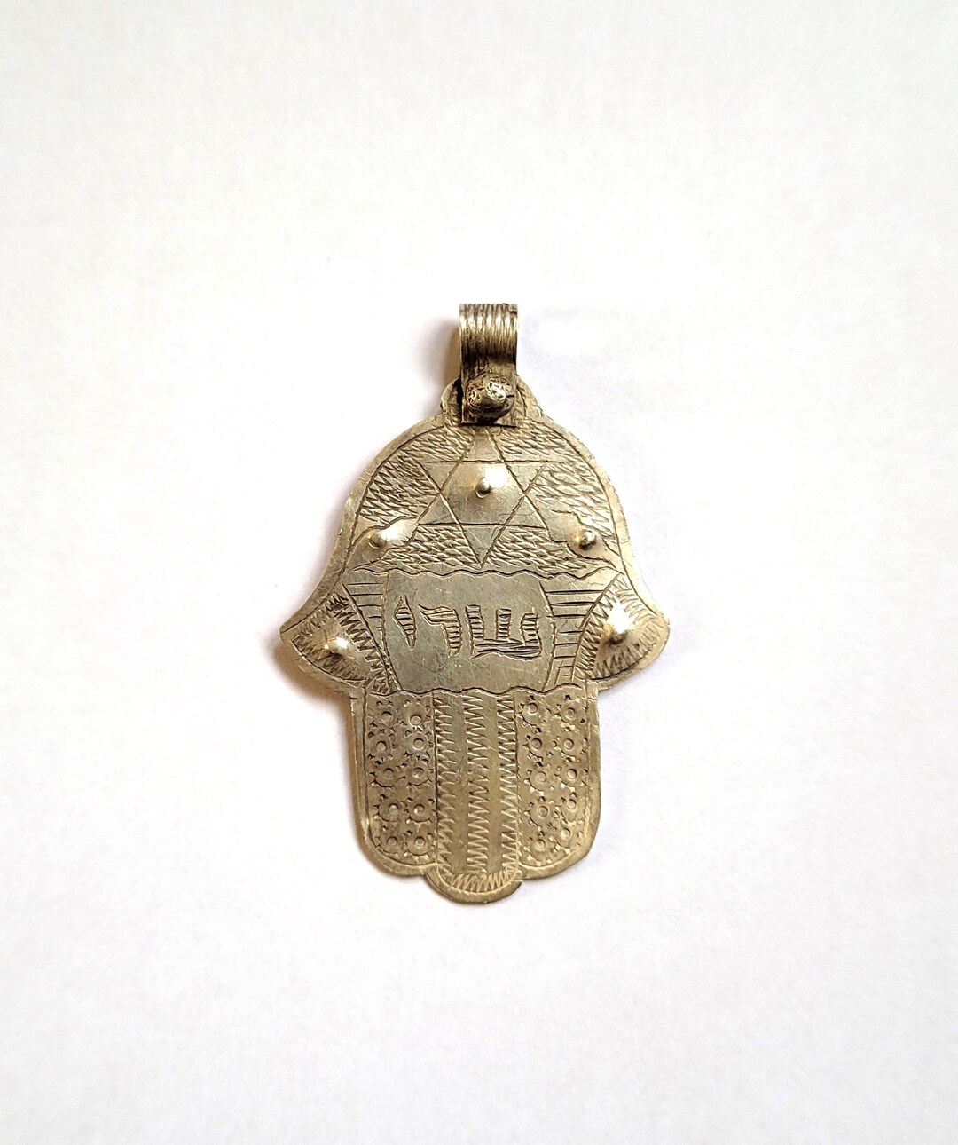 Silver Hand of Fatima - Khamsa - Lucky Charm - Judaica - Provenance ...