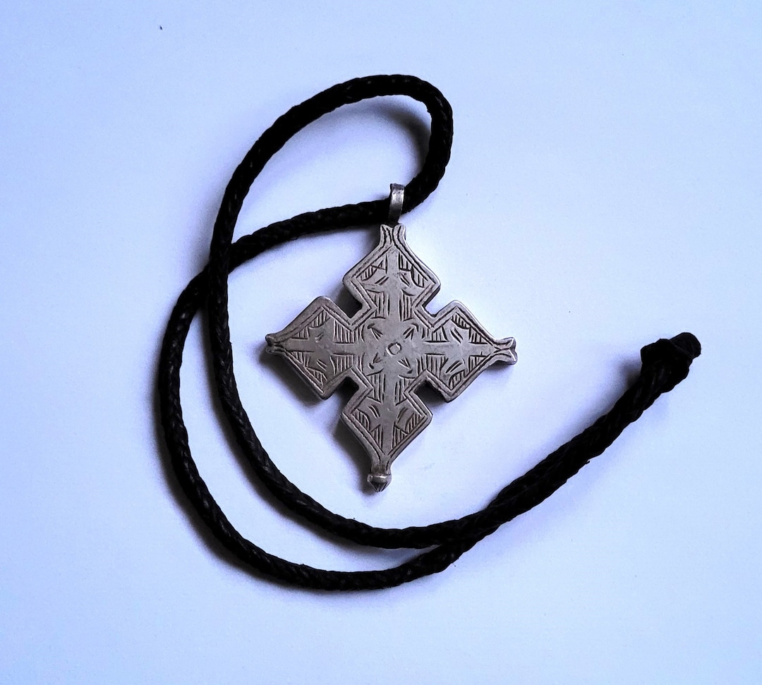 Morocco - Berber Cross in Silver With Rope - Southern Morocco - Etsy
