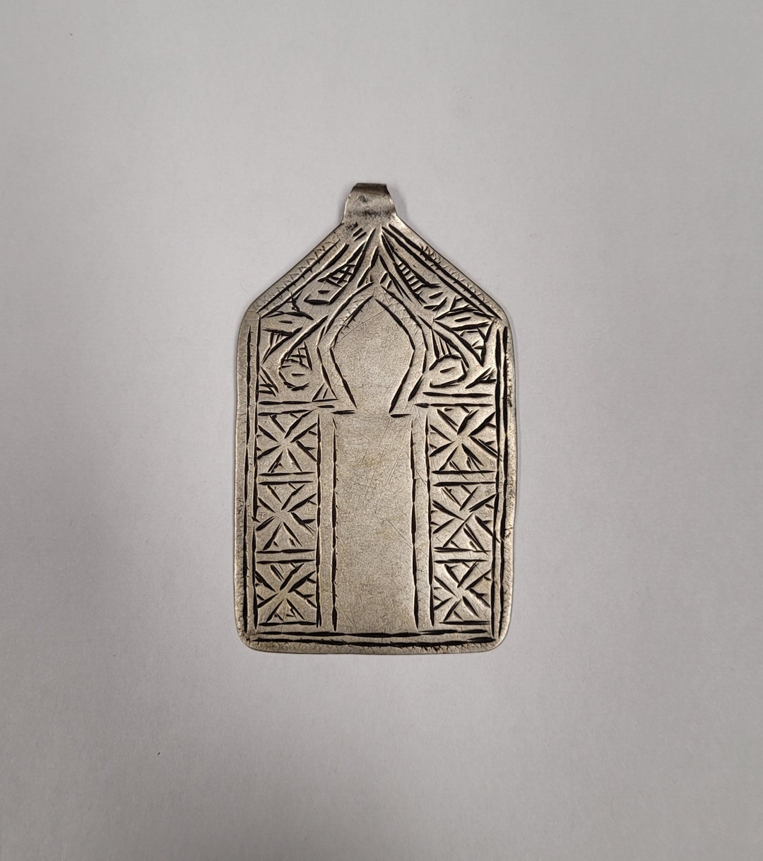 Rare Antique louha Silver Pectoral Plaque From Tafilalet Representing a ...