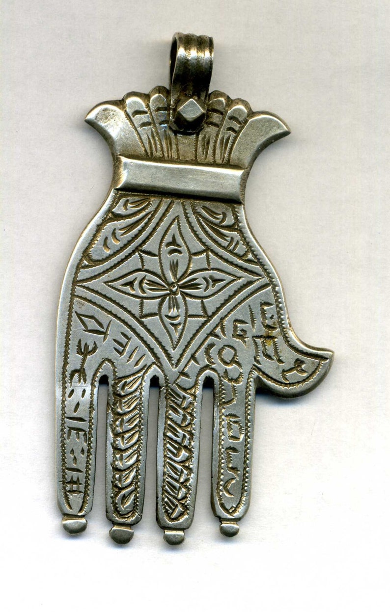 Morocco Berber Tribal Silver Hand of Fatima From Essaouira South ...