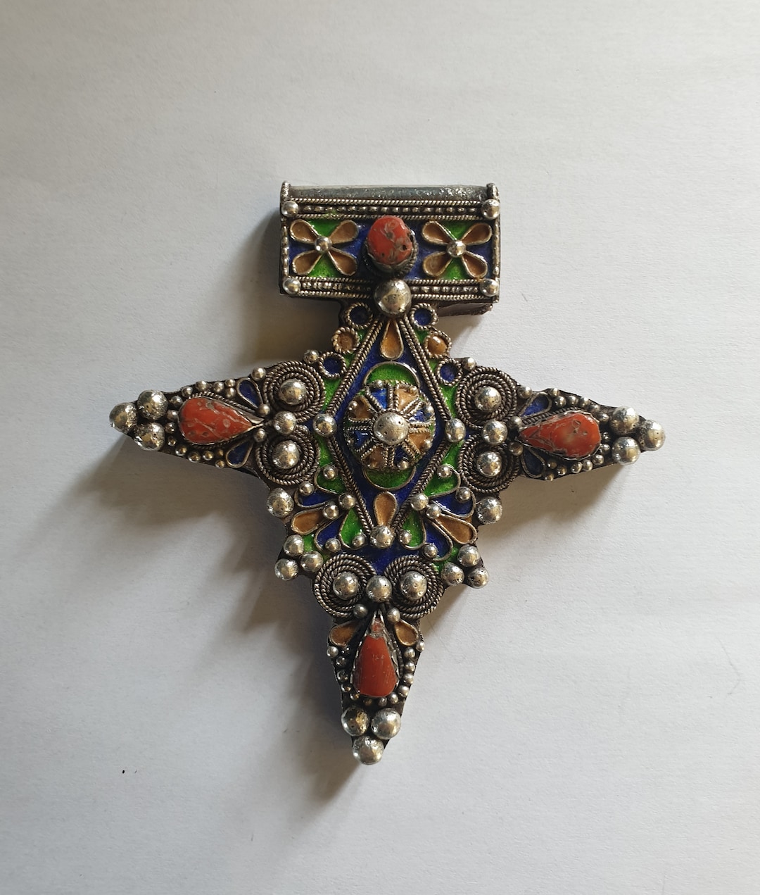 Morocco - Mauritania - Rare Large Cross "boghdad" in Sterling Silver ...