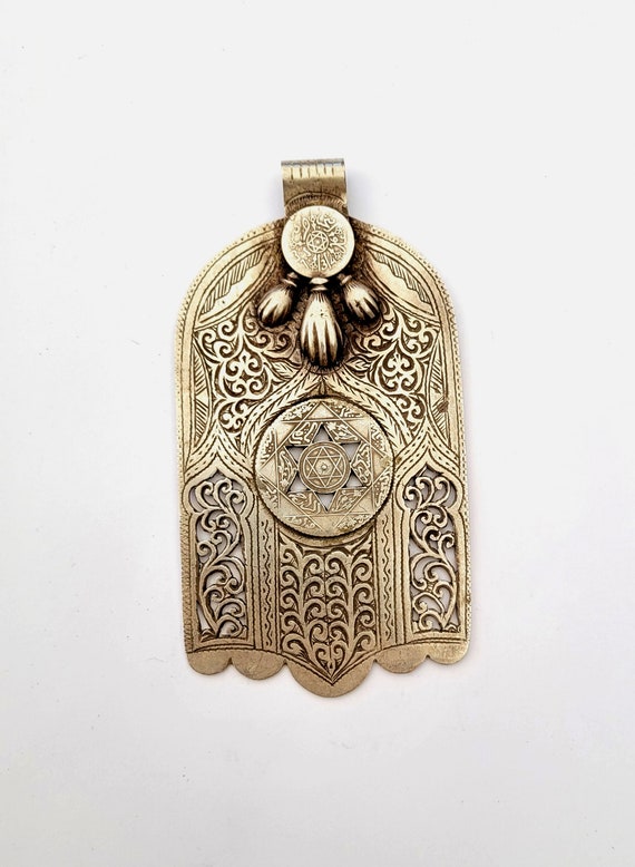 vintage hamsa hand star - Gem