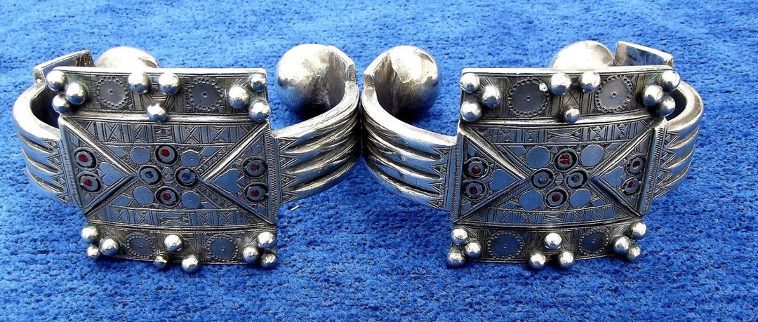 Paar Sahara Knöchelbandagen KHELKHAL Silber Fußkettchen - Etsy.de